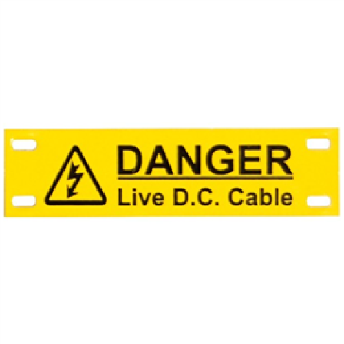 DC Cable Warning Rigid Label (Pack of 10) - Wagner Renewables